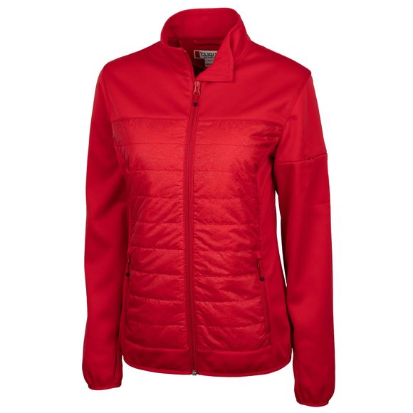 Clique | Jackets & Coats | Nwt Clique Red Fiery Hybrid Lady Jacket ...